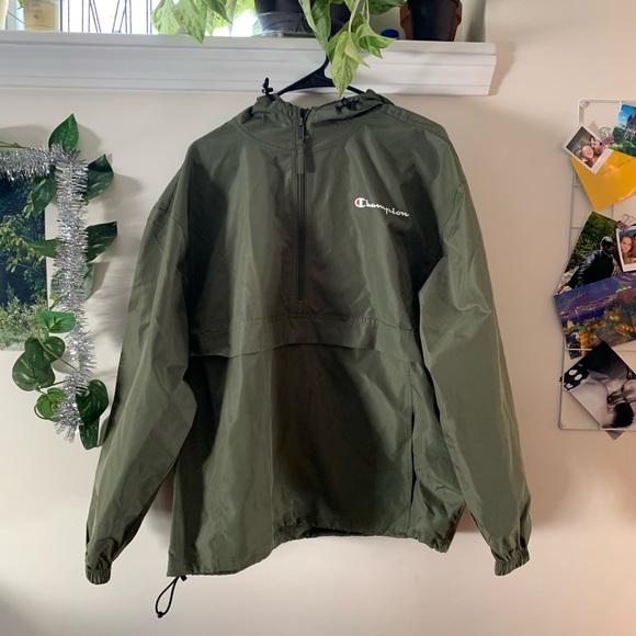Champion | Jackets & Coats | Nwot Champion Quarter Zip Windbreaker ...